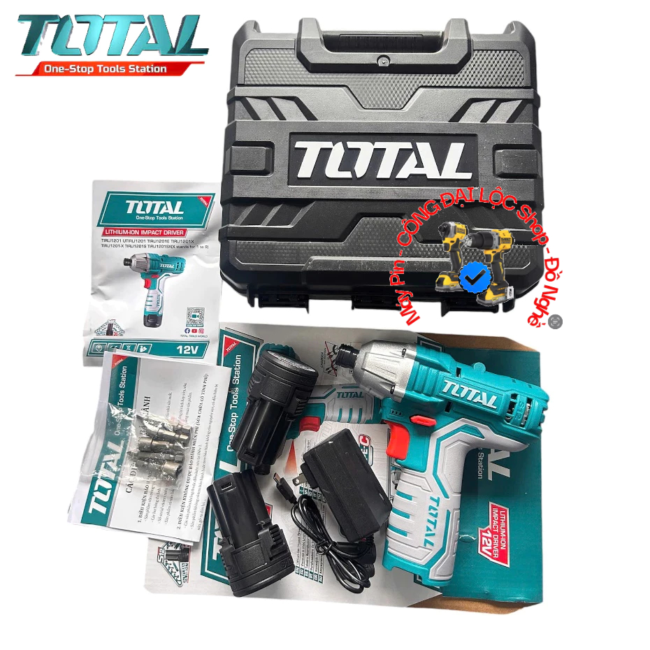 Máy Siết vít dùng pin 12V TOTAL , Pin cổng sạc Tuyp C Mẫu Mới | Shopee ...