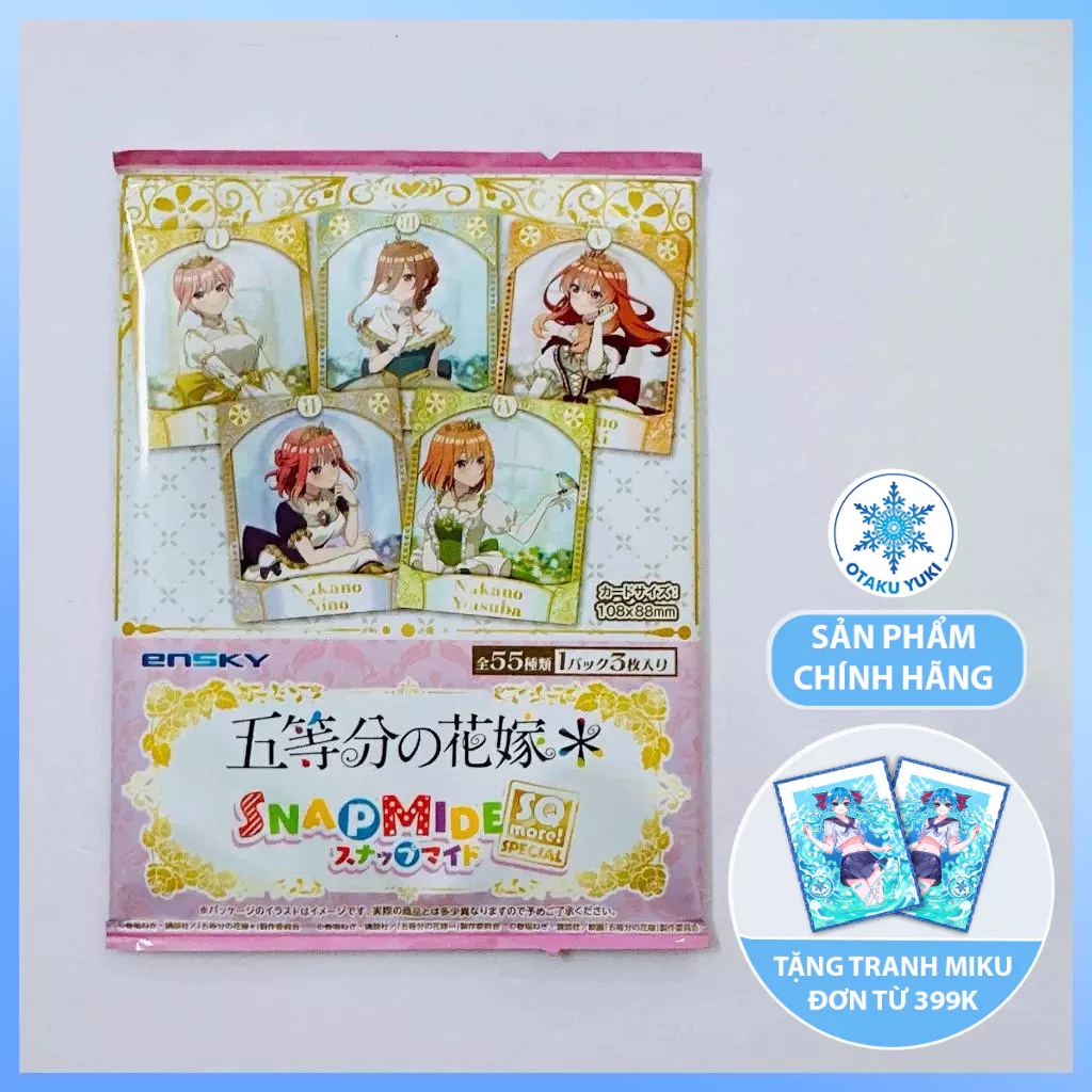 Gói Thẻ Pack Card Gotoubun no Hanayome Snapmide SQmore! Special ...