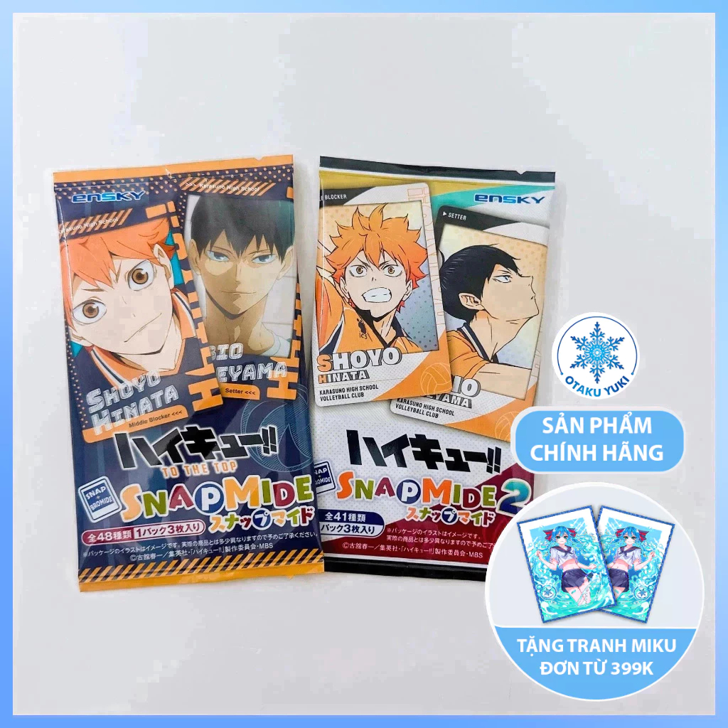 [Chính Hãng] Gói Thẻ Nhân Phẩm Pack Card Snapmide Haikyuu!! | Shopee ...