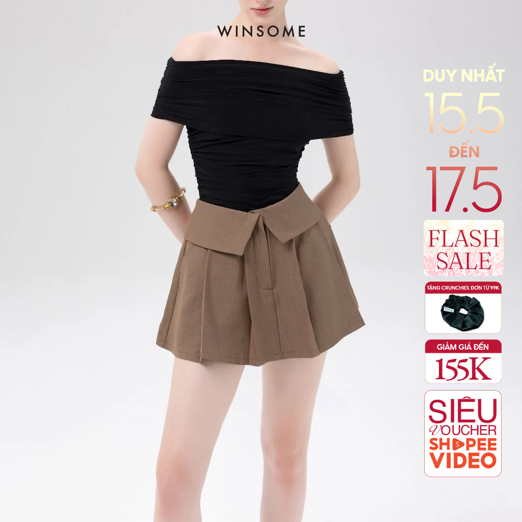 Chân váy xếp ly WINSOME chân váy xoè có lớp lót chất kate cao cấp giữ ...