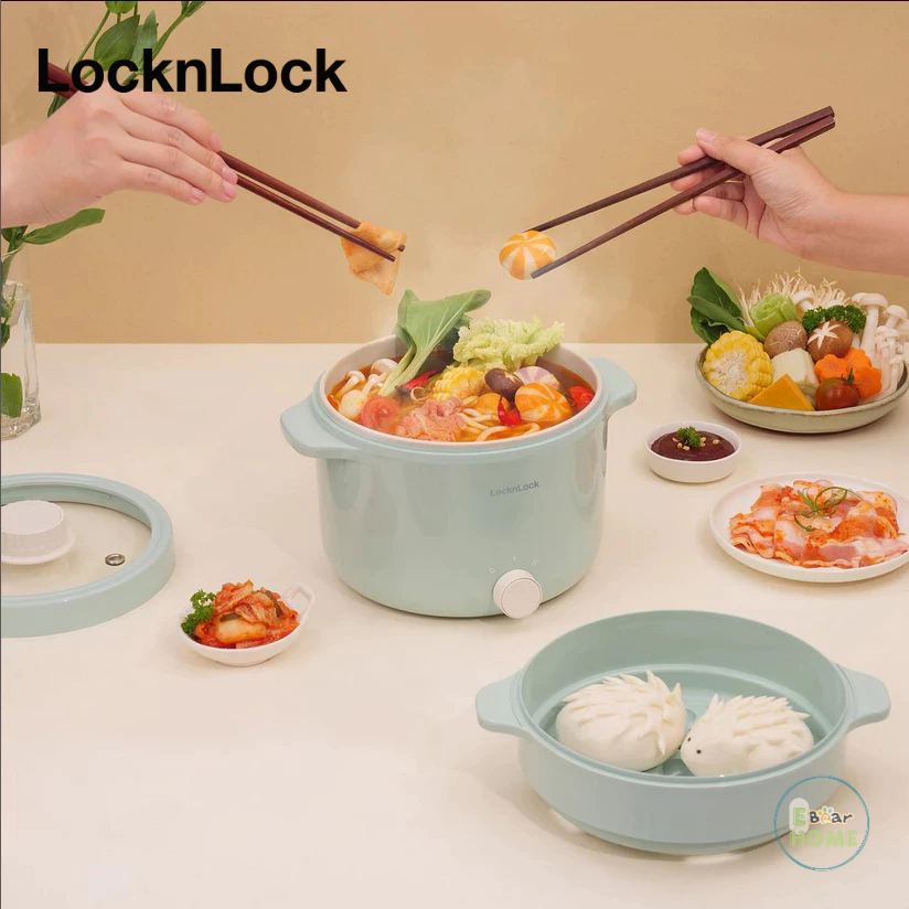Nồi lẩu điện, nồi nấu đa năng LocknLock EJP156MIT 2L | Shopee Việt Nam
