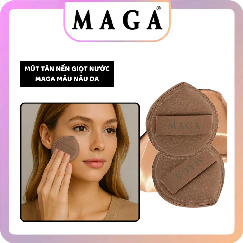 Mút tán kem nền lỏng phấn nước cushion MAGA Puff Cushion Sponge đàn hồi ...