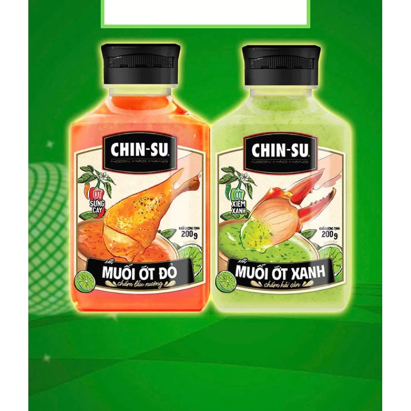 Xốt Muối Chấm Ớt Xanh / Ớt Đỏ Chinsu 200g | Shopee Việt Nam