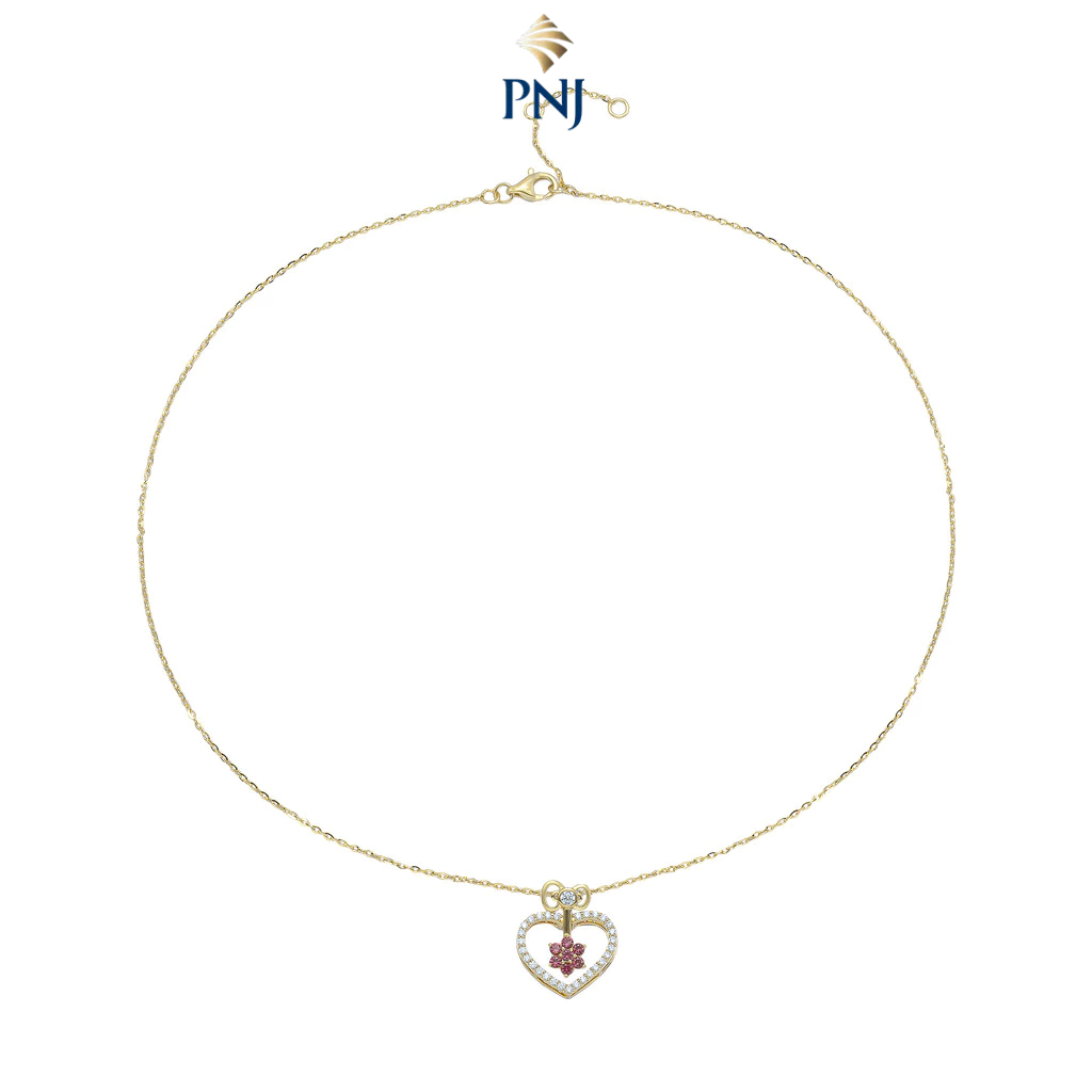 Dây cổ Bạc đính đá PNJ ️ HELLO KITTY XMMXY000001 | Shopee Việt Nam
