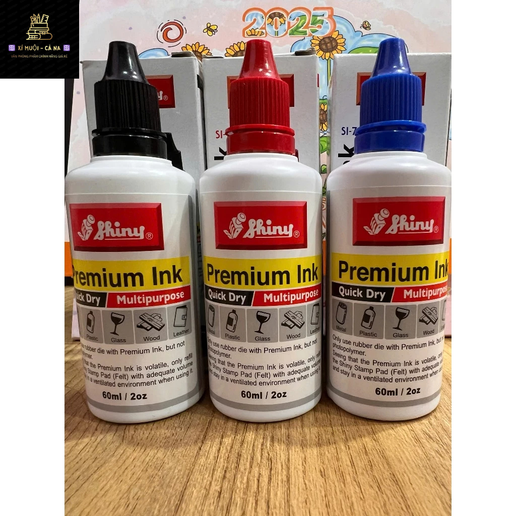 [ CHÍNH HÃNG ] Mực đóng dấu không phai Shiny Premium Ink,SI-72 , SI-73 , SI-71 , SI62 , SI63 ...