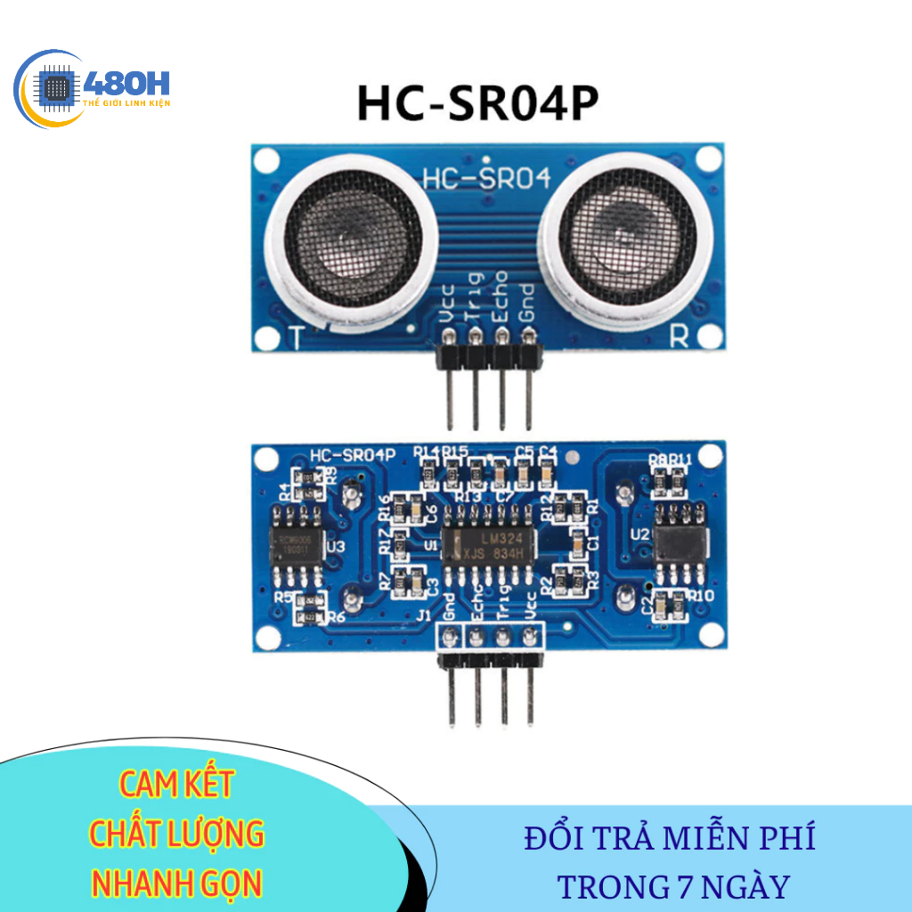 Module Cảm Biến Siêu Âm SRF04, HC SR04, HC-SR04, SRF05, HC SR05, HC ...