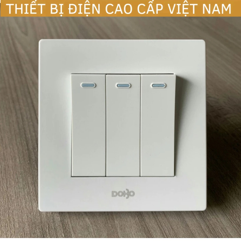 (DOBO) Bộ công tắc âm tường Dobo dòng K50 Trắng hình Vuông 1-2-3-4 nút ...