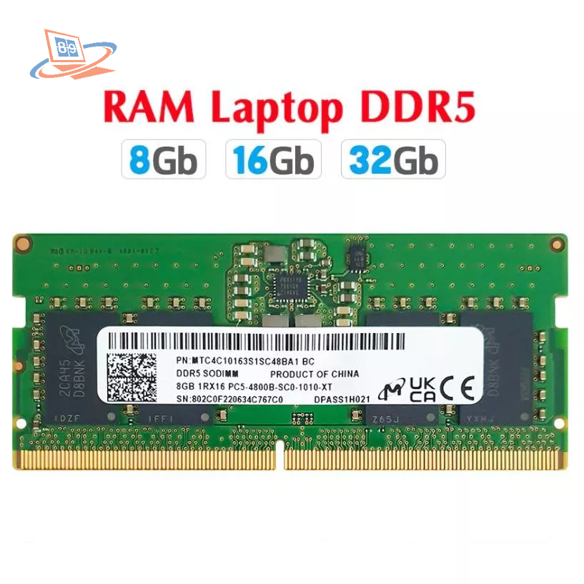 RAM Laptop DDR5 32Gb 16Gb 8Gb Samsung Hynix Bus 4800MHz 5200MHz 5600MHz ...