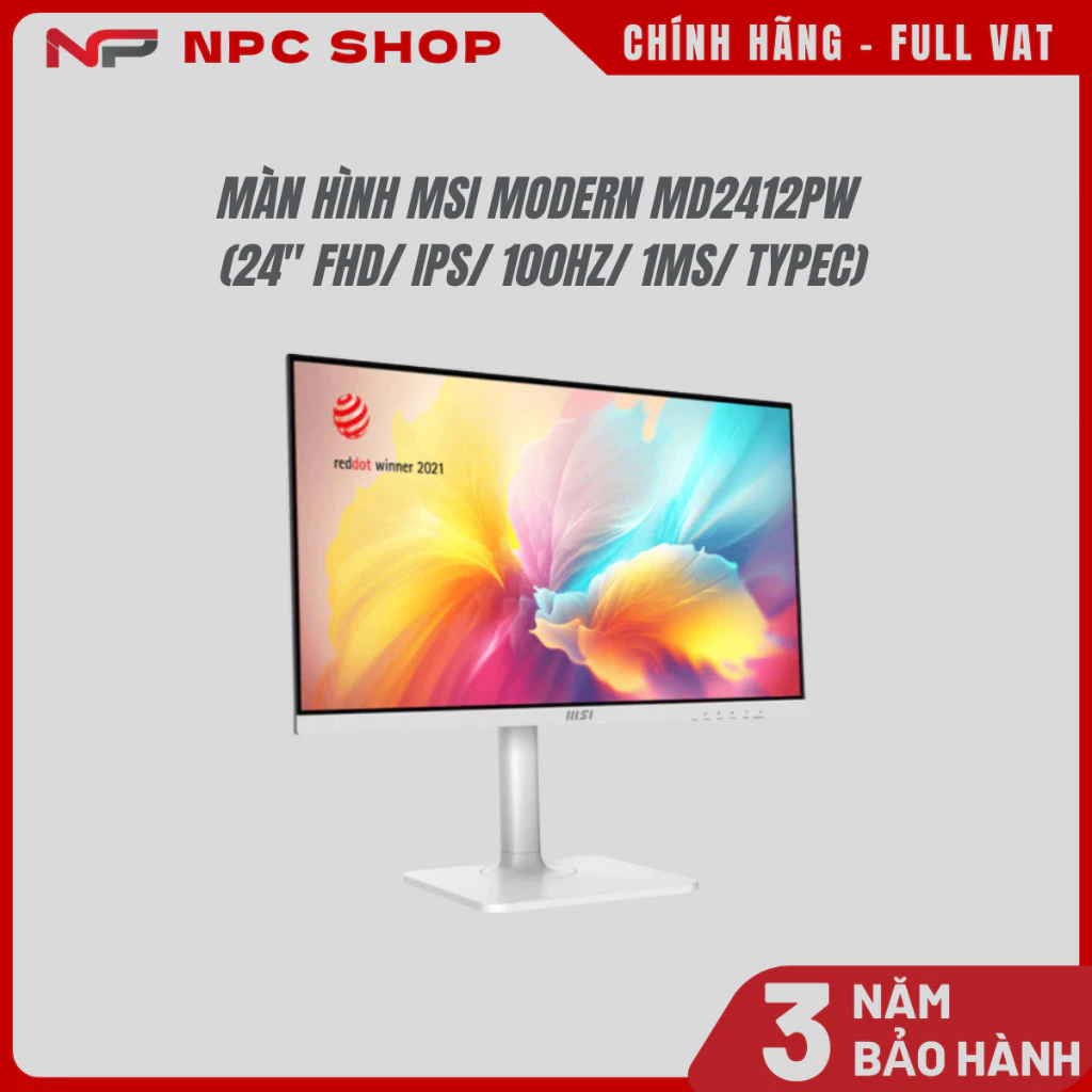 MÀN HÌNH MSI MODERN MD2412PW ( (24" FHD/ IPS/ 100HZ/ 1MS/ TYPEC ...