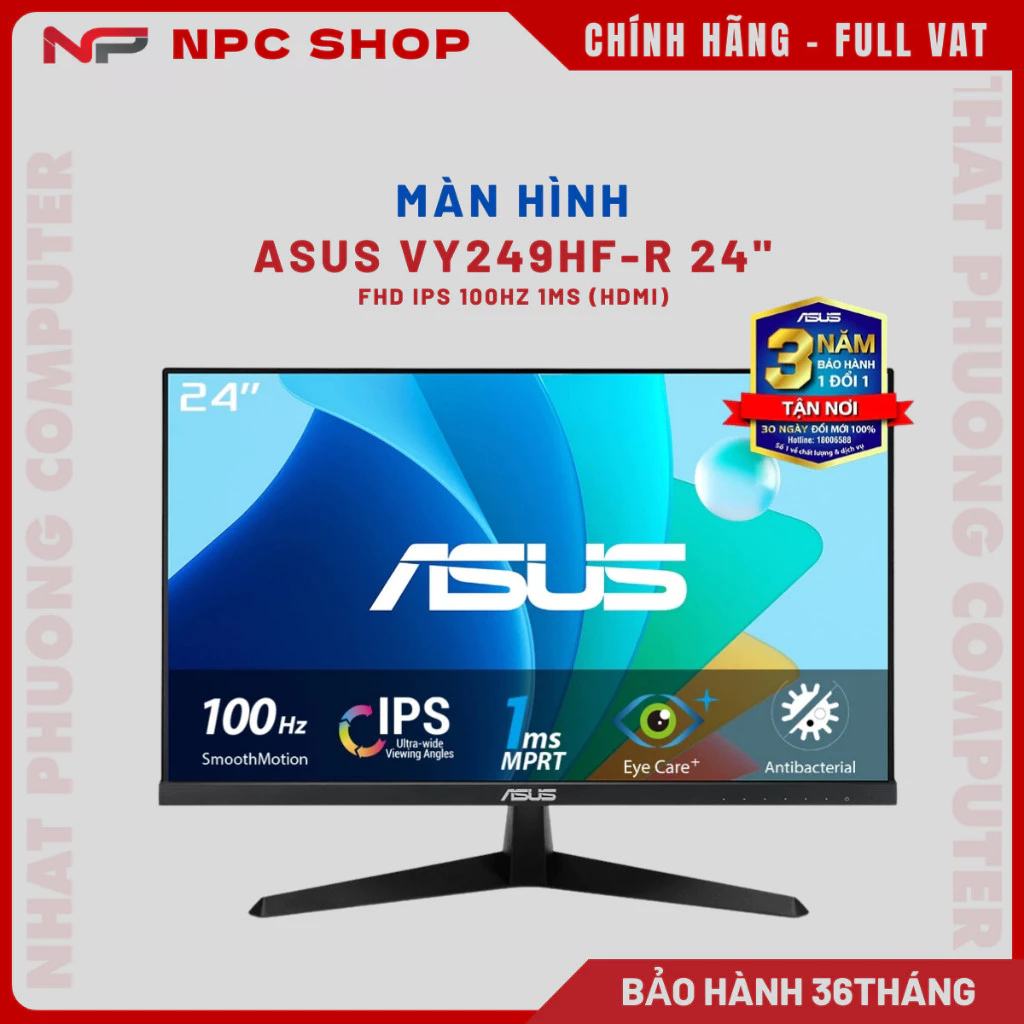 Màn Hình Gaming ASUS VY249HF-R 24"-22" FHD IPS 100Hz 1ms (HDMI) - Chính ...
