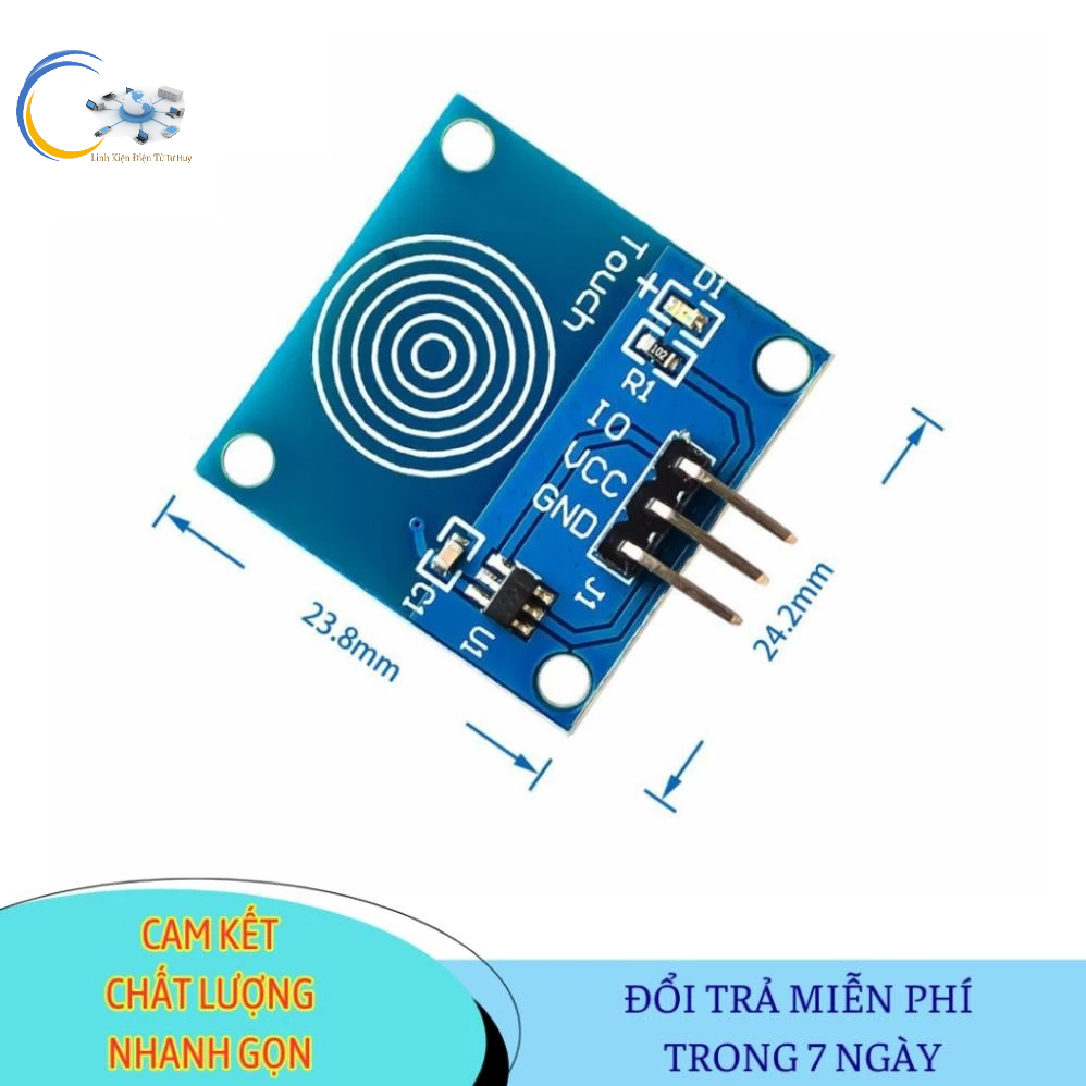 Module Cảm Ứng Chạm TTP223 Điện Dung 3-5V | Công Tắc Cảm Ứng Cho ...