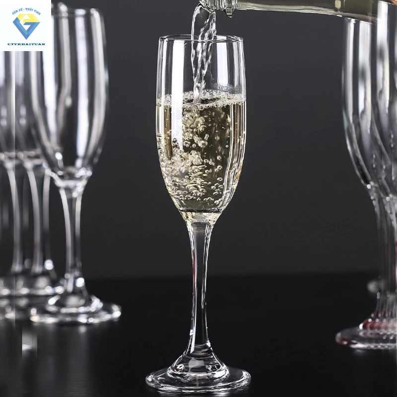 COMBO 2 Ly champage GL3796 cao cấp 190ml, 2 cốc uống rượu vang, ly chân ...
