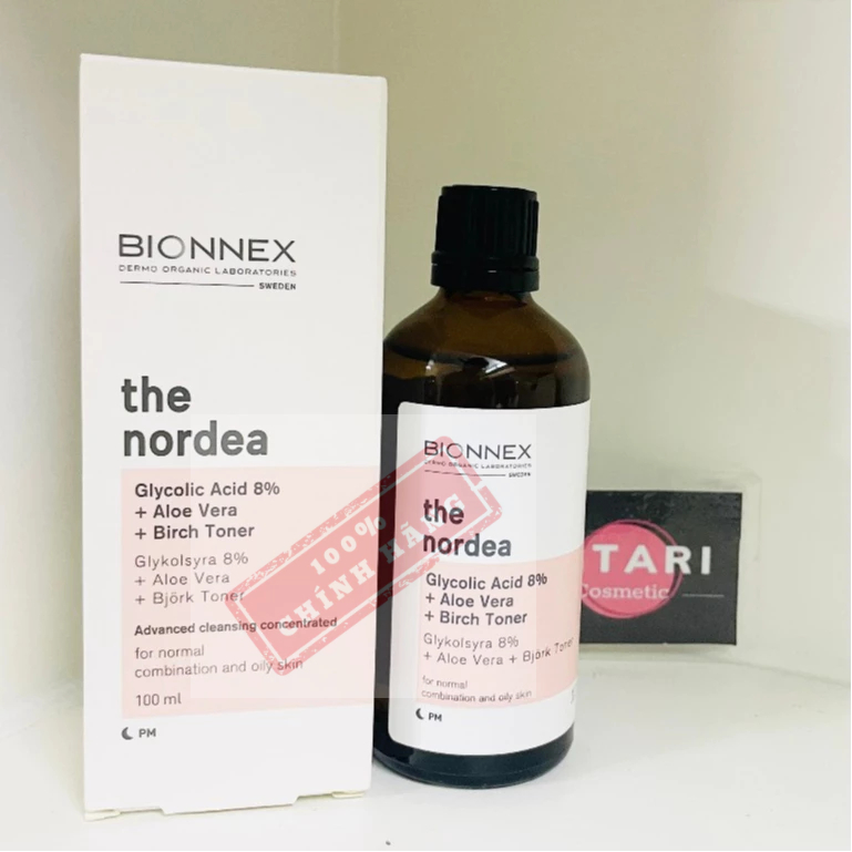 [Hàng tem cty] Nước Cân Bằng Tẩy Tế Bào Chết Bionnex The Nordea Glycolic Acid 8% + Aloe vera ...
