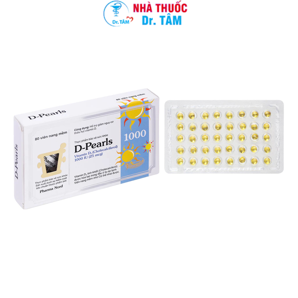 (hộp 80 viên, xuất xứ Đan Mạch) D-Pearls Pharma Nord giúp bổ sung ...