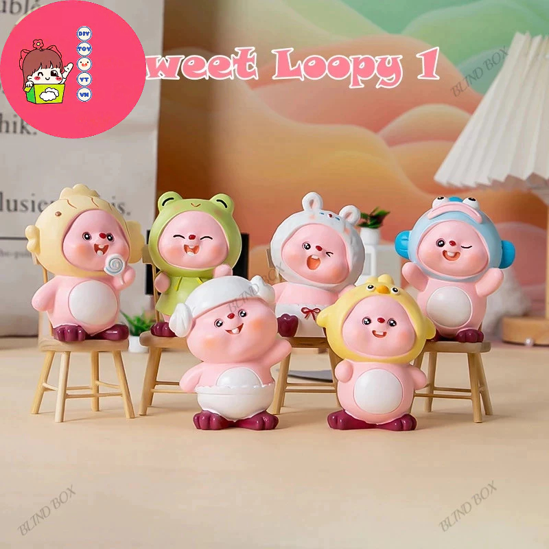 SWEET LOOPY 1&2 - Đồ chơi giải trí BLIND BOX hộp mù ngẫu nhiên tượng mô ...