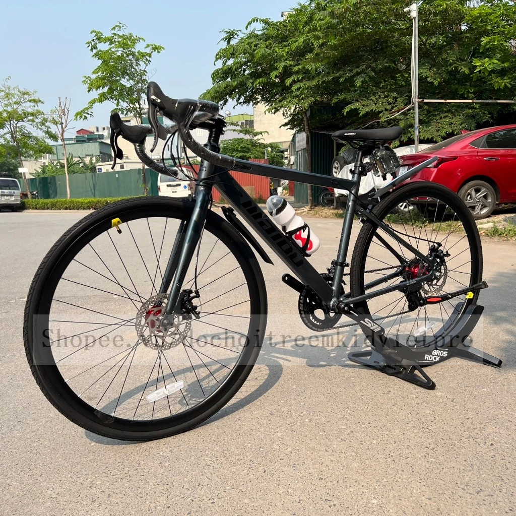Xe Đạp Road KIDVIET-PRO R-1600 Khung Nhôm Bản Dẹt Sơn Tĩnh Điện, Dây Âm Sườn,Tay Đề Lắc L-TWO R3 ...