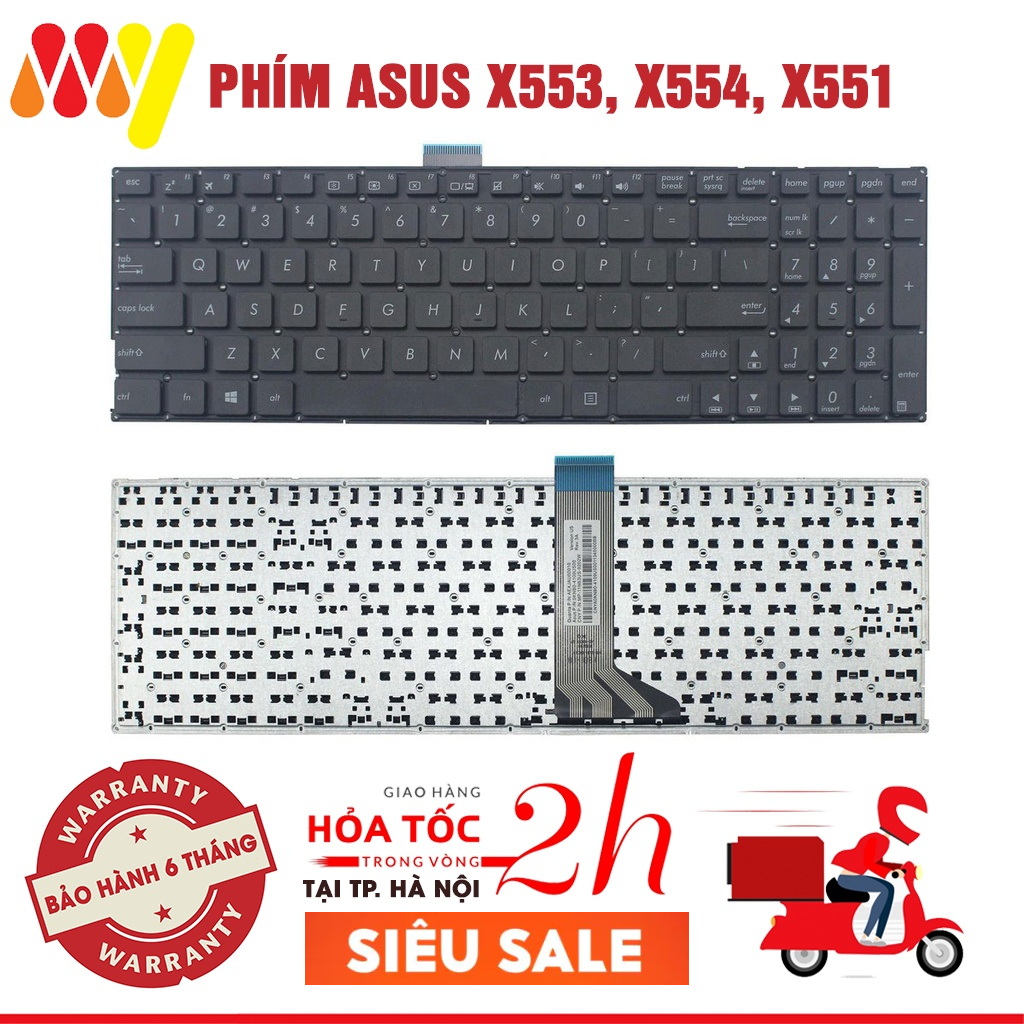 Bàn phím laptop Asus F555 F555L F555LA F555LD F555LN F555LP / A553 ...