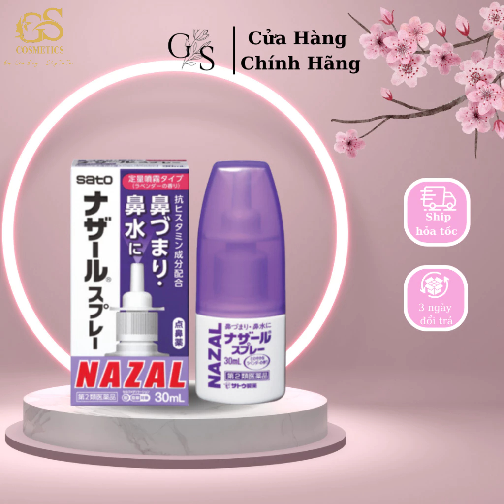 Xịt Xoang Mũi NAZAL Nhật Bản 30ml (hương lavender) | Shopee Việt Nam