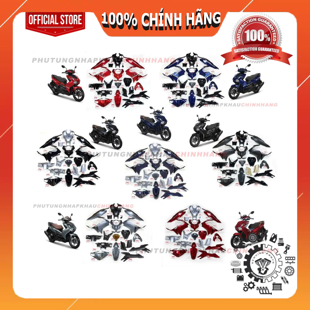 Bộ dàn áo AB 160 2022 2023, Air Blade 125 2024 2025 các màu zin chính ...