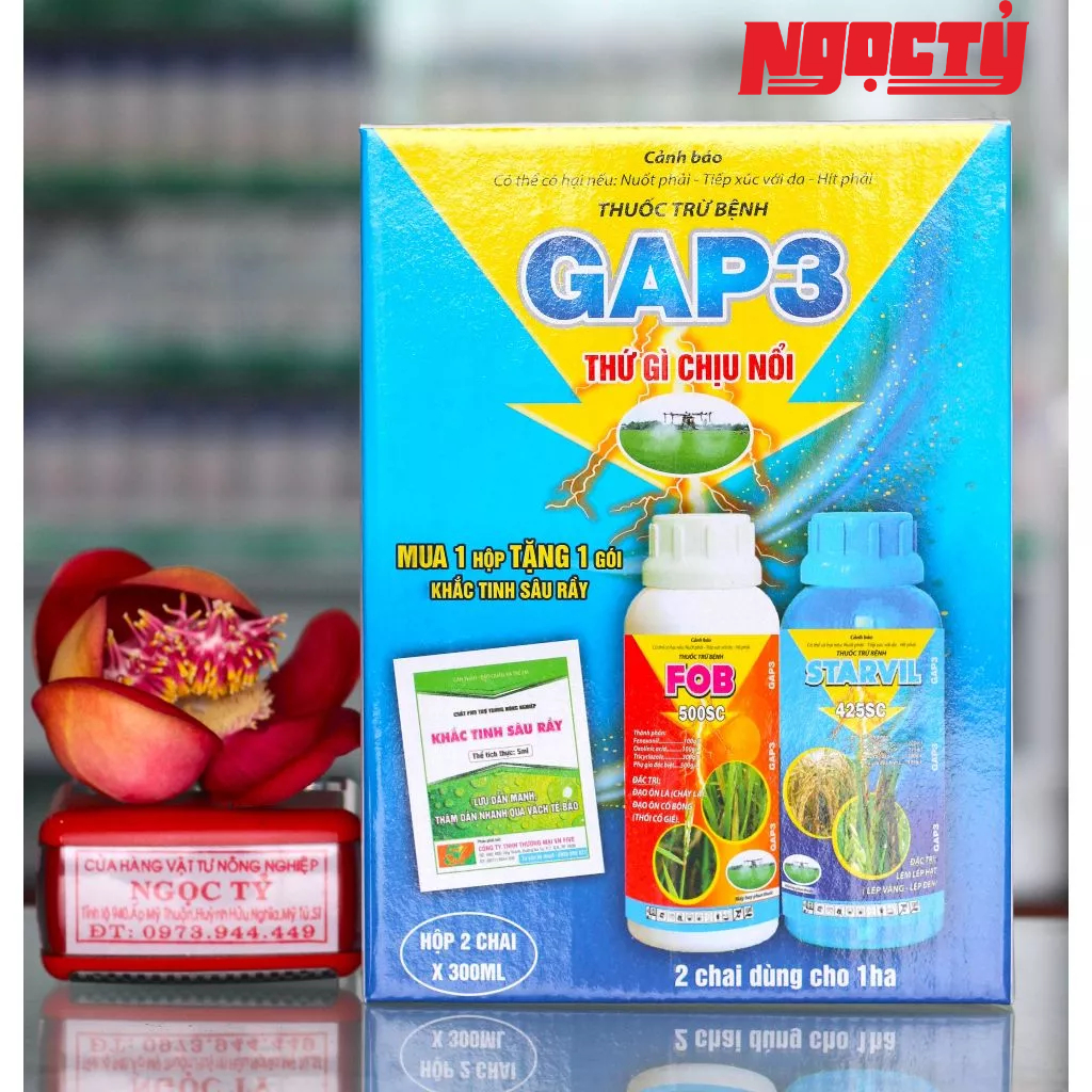 GAP3 của Đồng Tháp Sen Hồng quản lý đạo ôn, vi khuẩn và lem lép hạt | Shopee Việt Nam