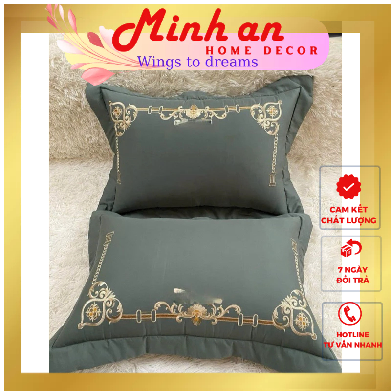 Gối lụa gối nằm ngủ nhập khẩu cao cấp MINHAN gối loại lớn 45x65cm mềm ...