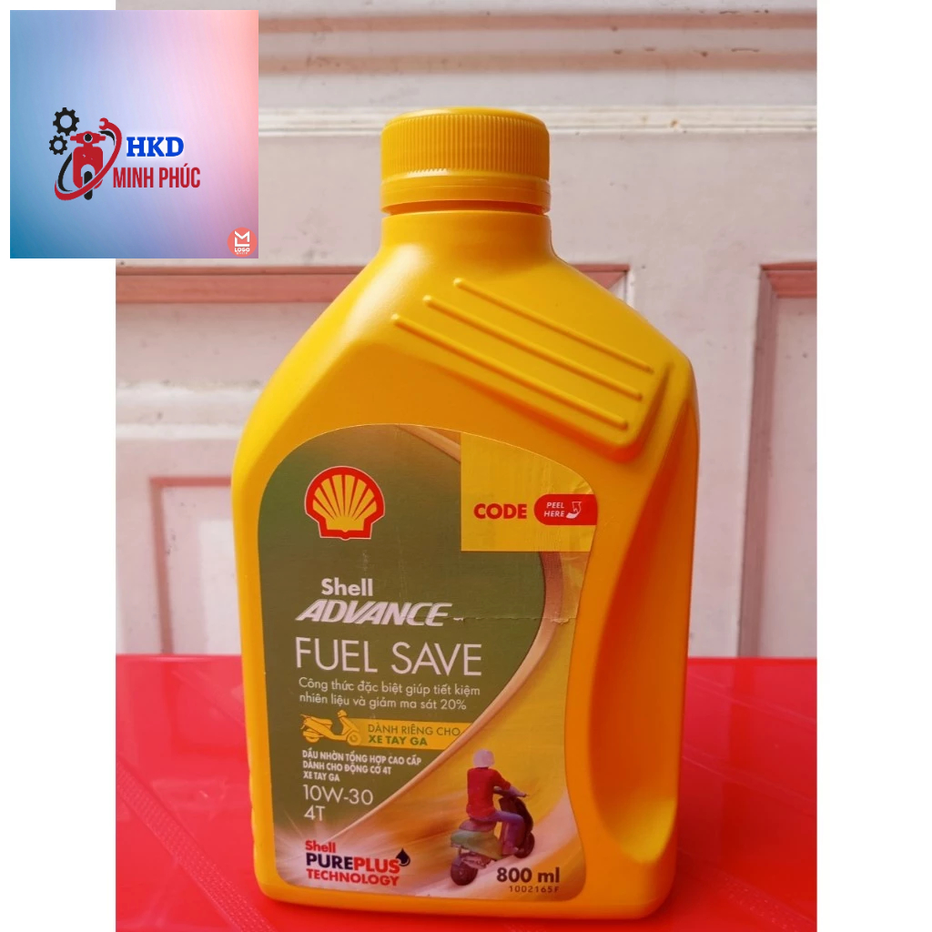 (chính hãng) Dầu Nhớt xe ga Shell Advance Fuel Save 10W30 tiết kiệm ...