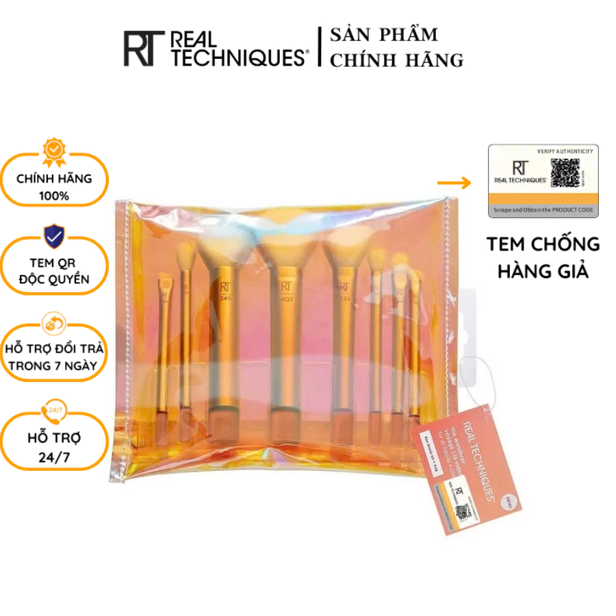 Bộ Cọ Cá Nhân 8 Cây RT Real Techniques The Wanderer Makeup Brush Kit ...