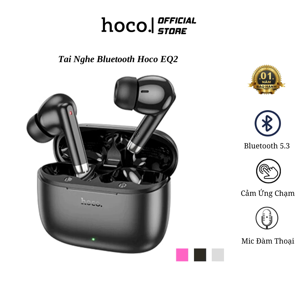 Tai nghe bluetooth Hoco EQ2, tai nghe không dây có mic đàm thoại, nghe ...