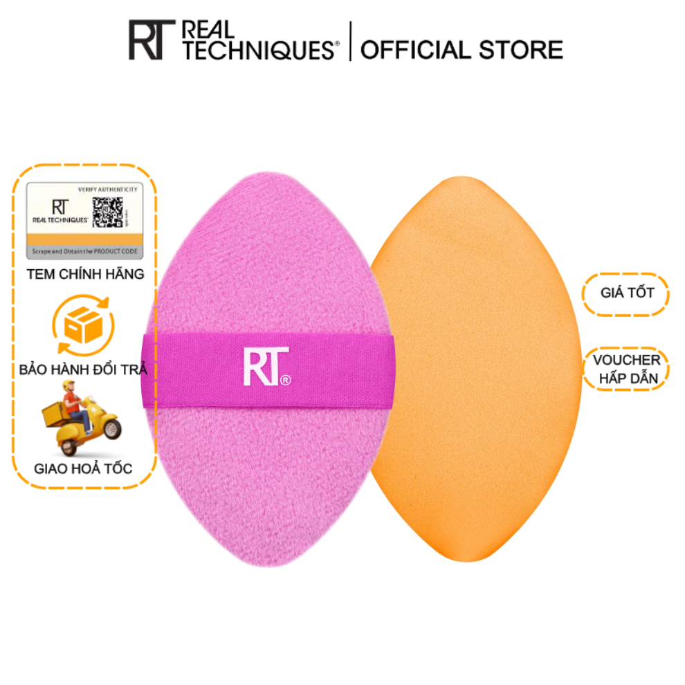 Mút đa năng RT Real Techniques Miracle 2-In-1 Powder Puff | Shopee Việt Nam