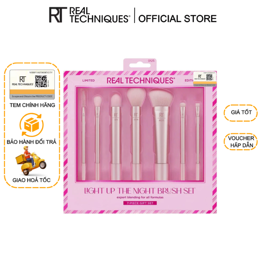 Bộ cọ cá nhân RT Real Techniques Limited Edition Light Up The Night ...