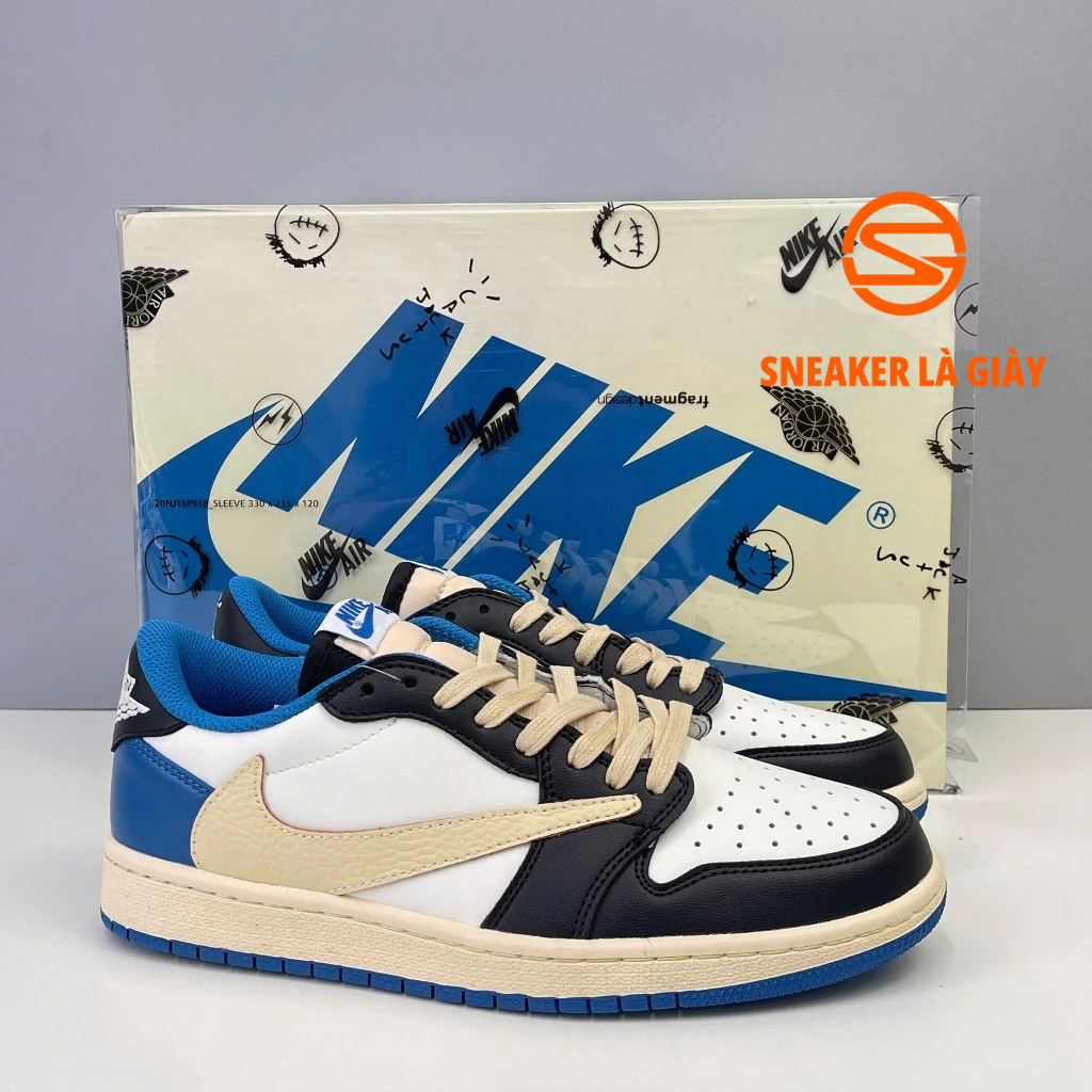 Giày Air Jordan 1 Low Travis Scott Fragment Blue DM7866-140 Fullbox ...