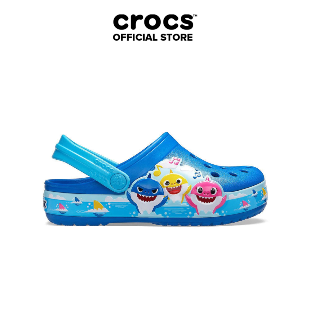 Giày Clog Trẻ Em Crocs Toddler Baby Shark Band Fun Lab - Bright Cobalt ...