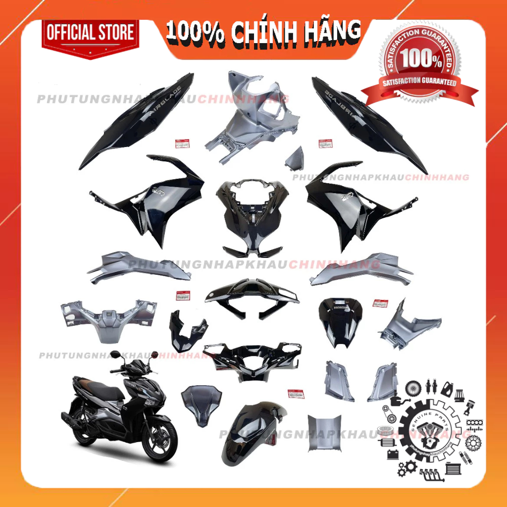 [LẺ MÓN] Dàn áo AB 150 2021 màu Đen bóng Bạc nhám tem Tiêu Chuẩn, Air ...