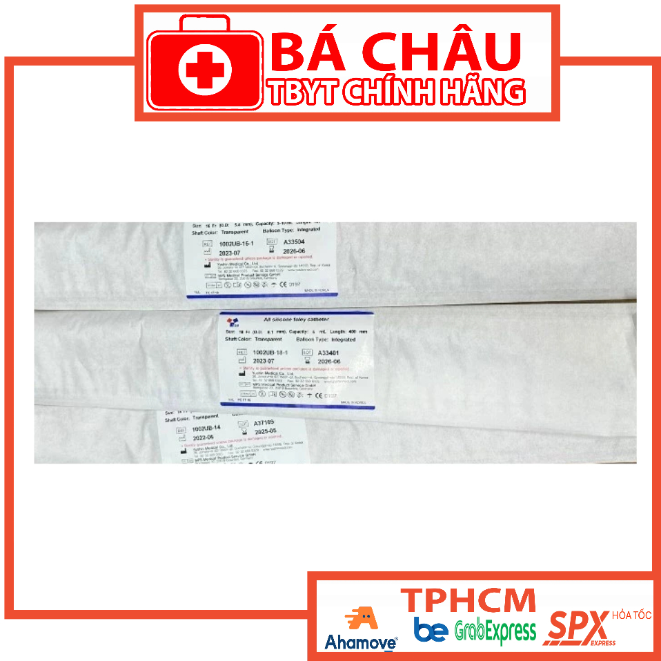 [CHÍNH HÃNG] FOLEY SILICONE YUSHIN (HÀN QUỐC) 16Fr, 18Fr - 100% silicon ...
