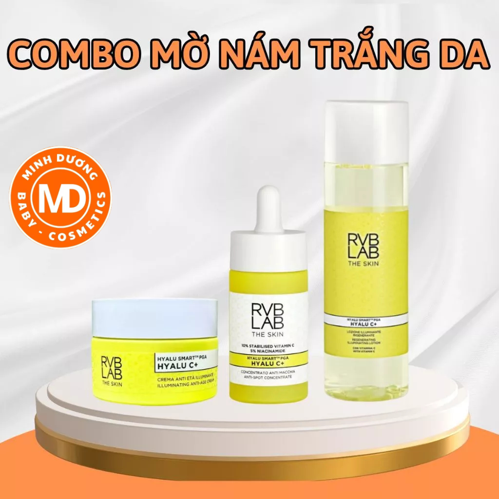 COMBO - Trọn bộ Mờ nám trắng da meso - Kem Dưỡng MESO C , Serum MESO C ...