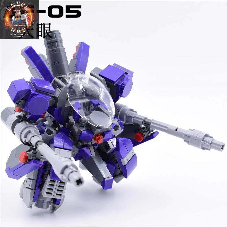 Mô hình lắp ráp kiểu LEGO Robot MOC mini mech AF-05 Blue v2 (356 mảnh ...