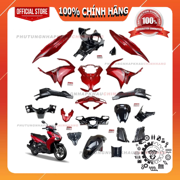 [LẺ MÓN] Dàn áo AB 125 2020 màu Đỏ Đen Xám tem Tiêu Chuẩn, Air Blade ...
