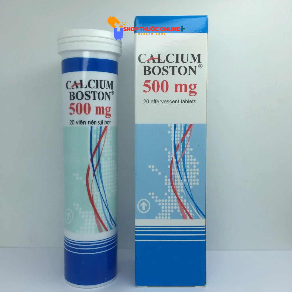 CALCIUM BOSTON 500mg tuýp 20 viên | Shopee Việt Nam