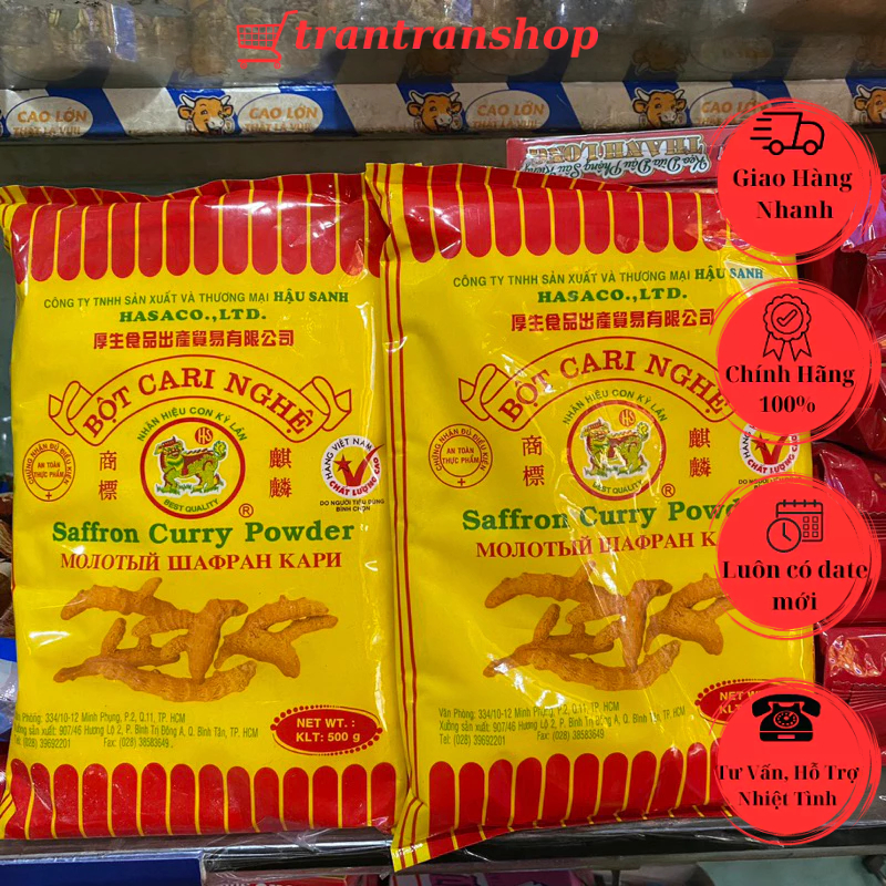 Bột Càri Nghệ Hậu Sanh gói 500g | Shopee Việt Nam