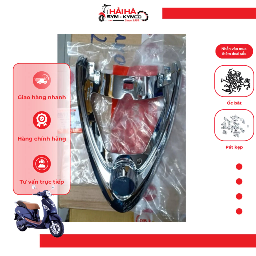 Nắp trang trí mặt nạ xe Elizabeth FI mã VUA [Chính hãng SYM] | Shopee ...