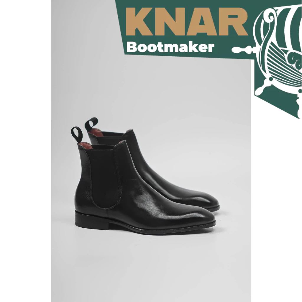 Giày Boot Nam Kiểu Dáng Chelsea Chất Liệu Da Bê Thương Hiệu KNAR (NHAC ...