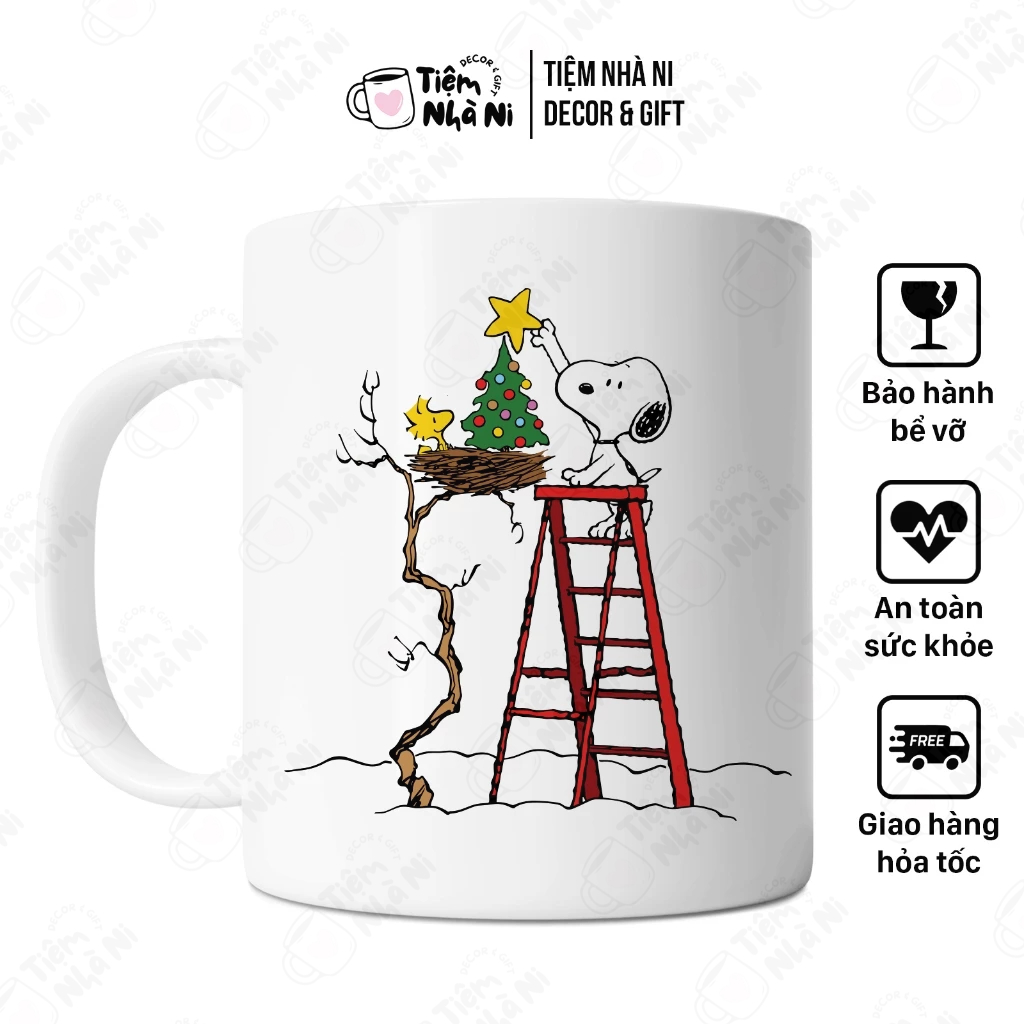 Ly sứ in hình Peanuts - Snoopy (25 mẫu) | Shopee Việt Nam