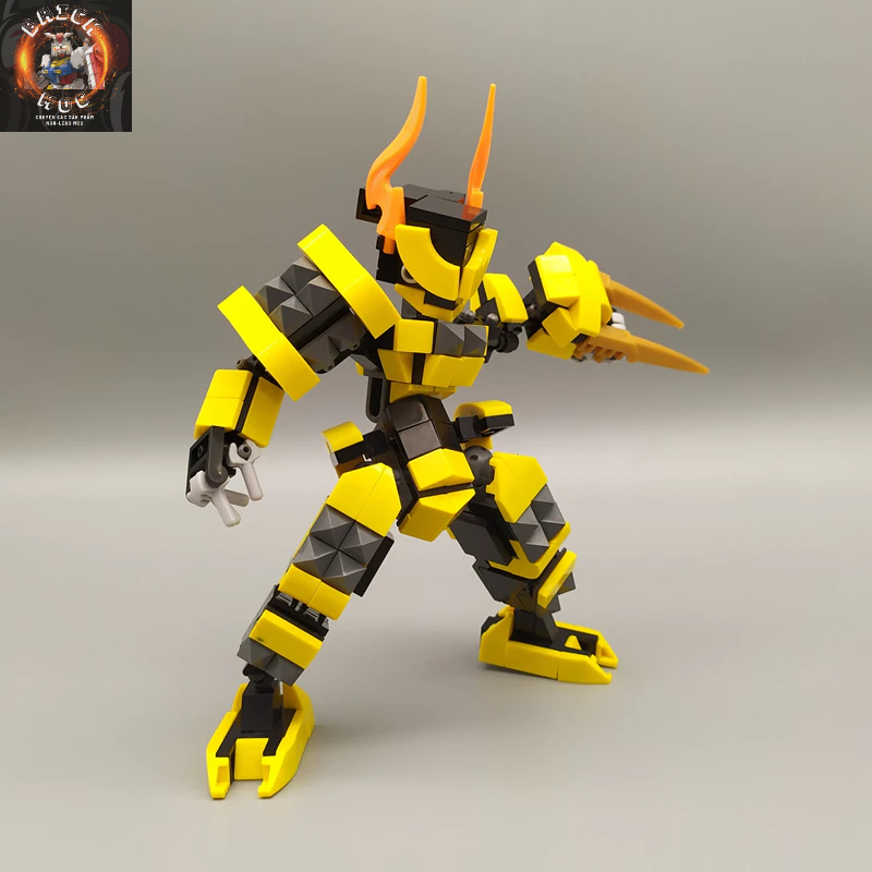 Mô hình lắp ráp kiểu LEGO Robot Moc Mini Mech Yellow Demon (264 mảnh ...