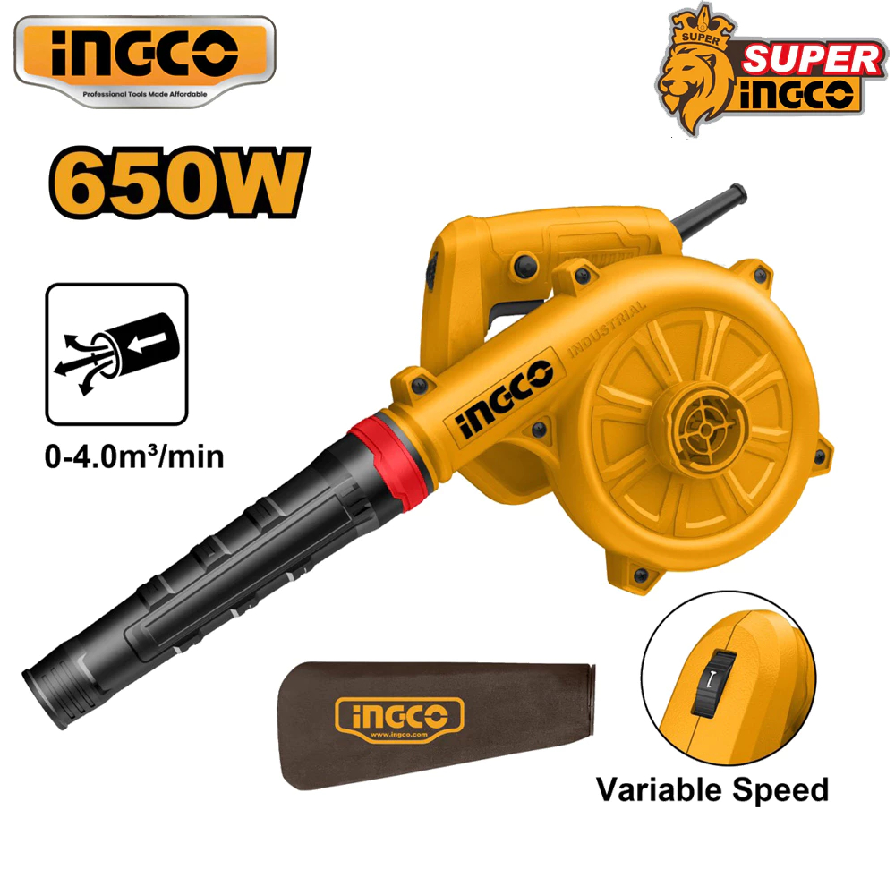 Máy thổi hút bụi 650W Ingco AB6008/AB6038 có nút điều chỉnh tốc độ thỏi ...