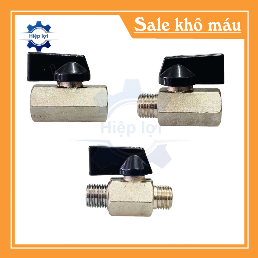 Van Bi Mini Đồng Xi – Van Bi Đồng Tay Gạt Mini - Van Khí Nén Mini Máy ...