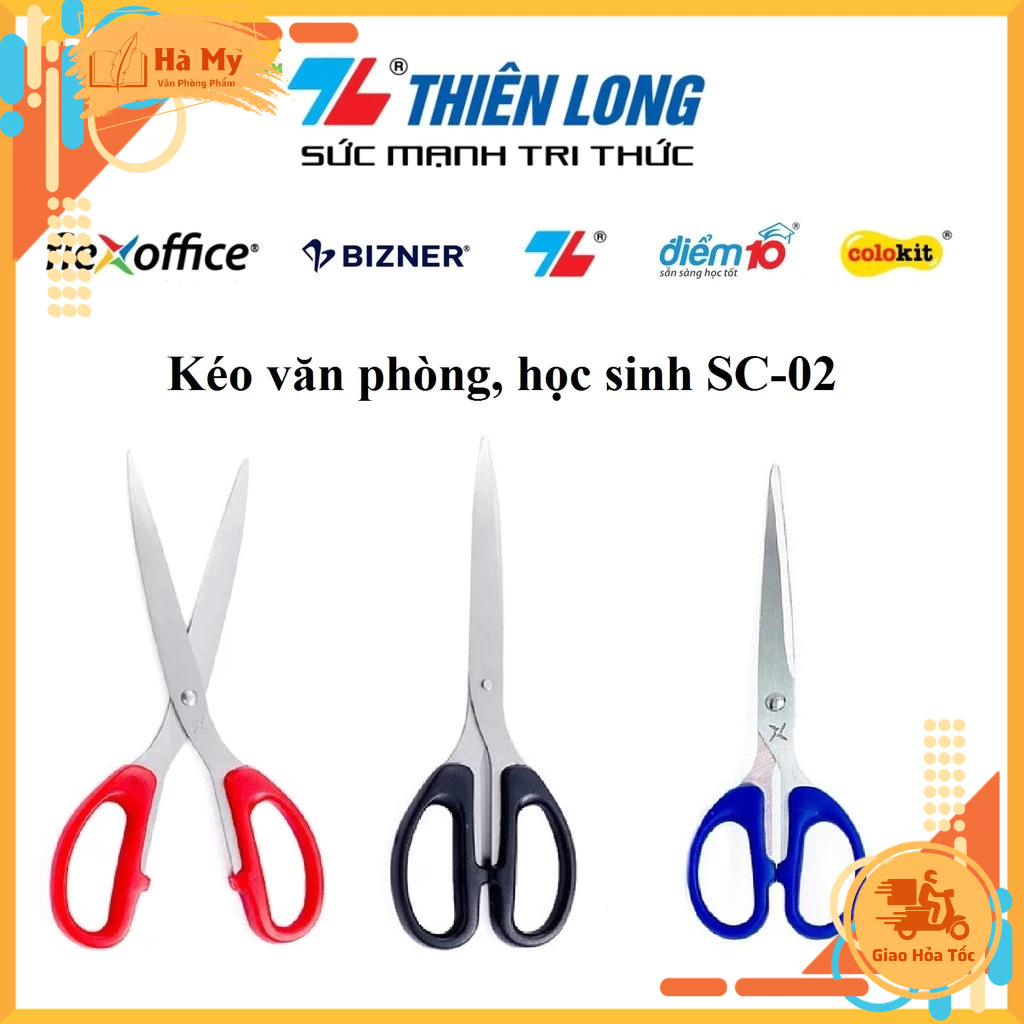 Kéo Văn Phòng Flexoffice Thiên Long FO-SC02 | Shopee Việt Nam