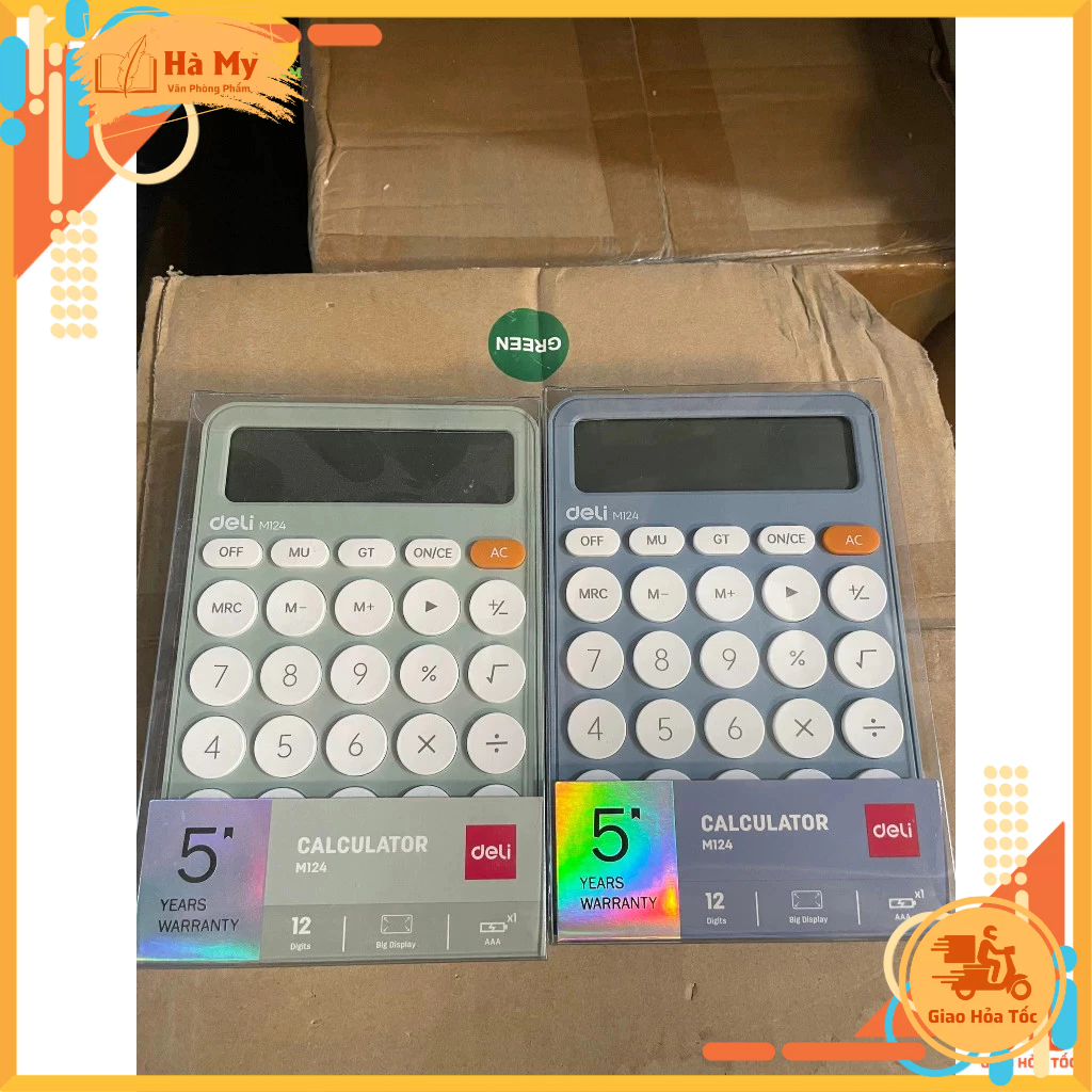 Máy tính 12 số Deli EM124 | Shopee Việt Nam