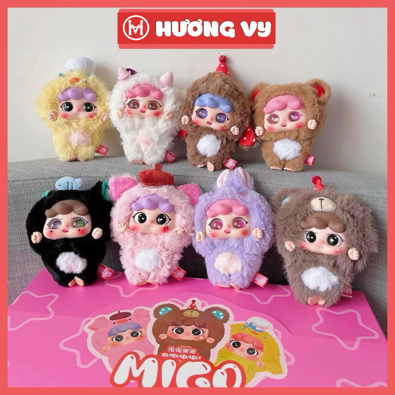 Migo Animal Party Búp bê sang trọng Búp bê động vật vui nhộn, Box 1 Hộp ...