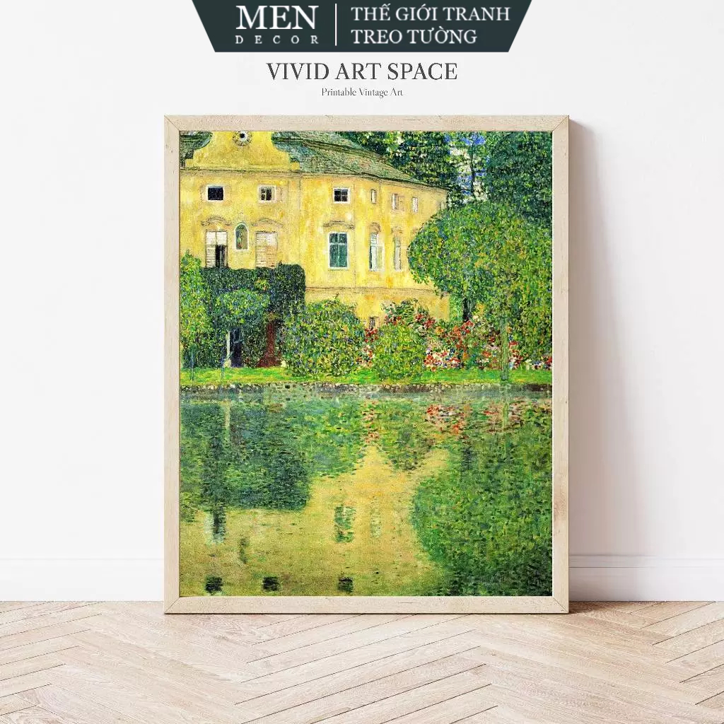 Tranh treo tường, Gustav Klimt Castle Kammer on Lake Attersee Art, nhận ...