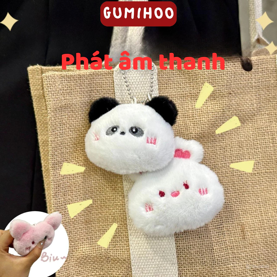 Móc khóa cute kêu bíp bíp đeo balo cặp túi quà tặng học sinh bé gái ...